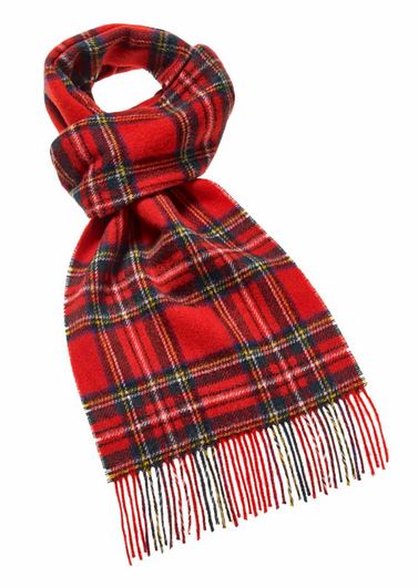 Wollschals aus Schottland und England in klassischen Tartans
